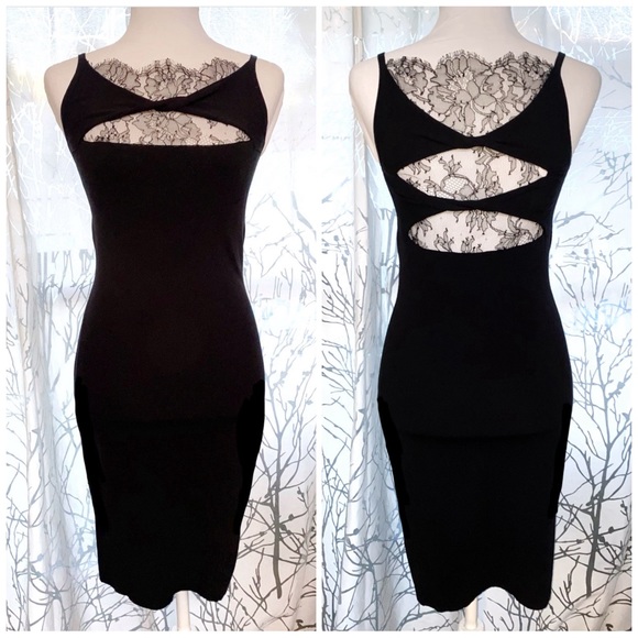 RED Valentino | Dresses | Red Valentino Sheer Lace Twist Cut Out Open ...
